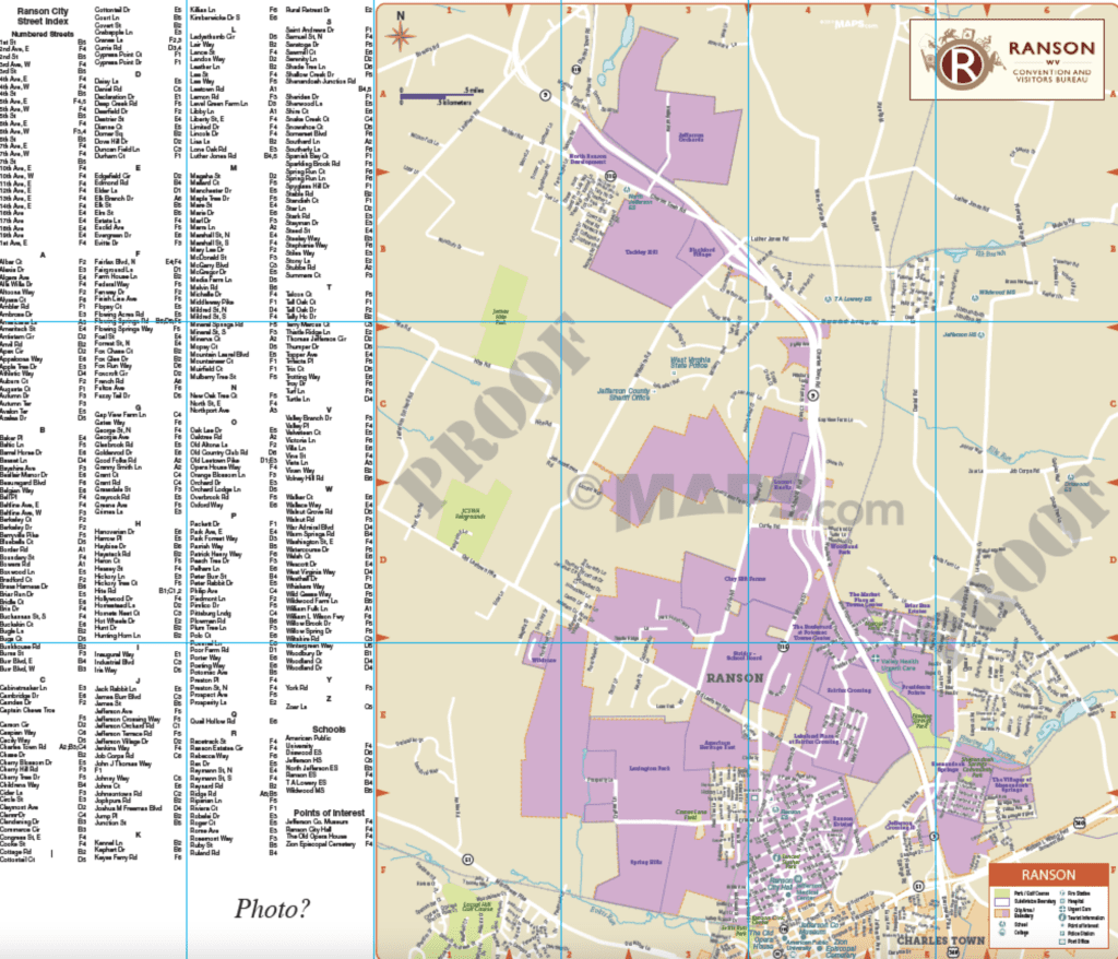 Ranson CVB Folded Map | www.ransonwv.us